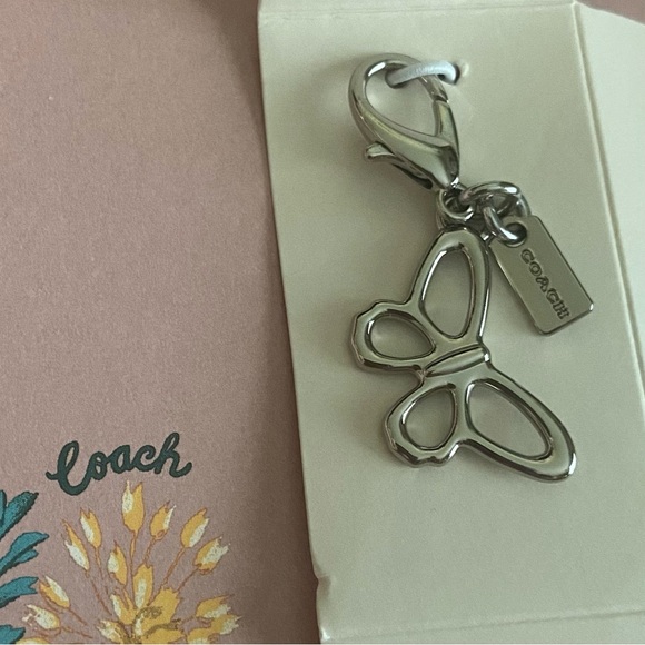 Coach | Accessories | Coach Silver Butterfly Bag Charm Rare | Poshmark